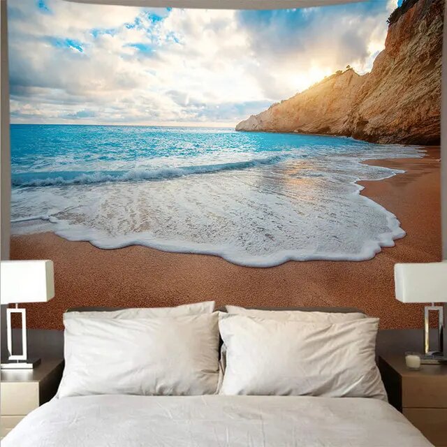 Гобелен LVJIA Морской пейзаж из полиэстера