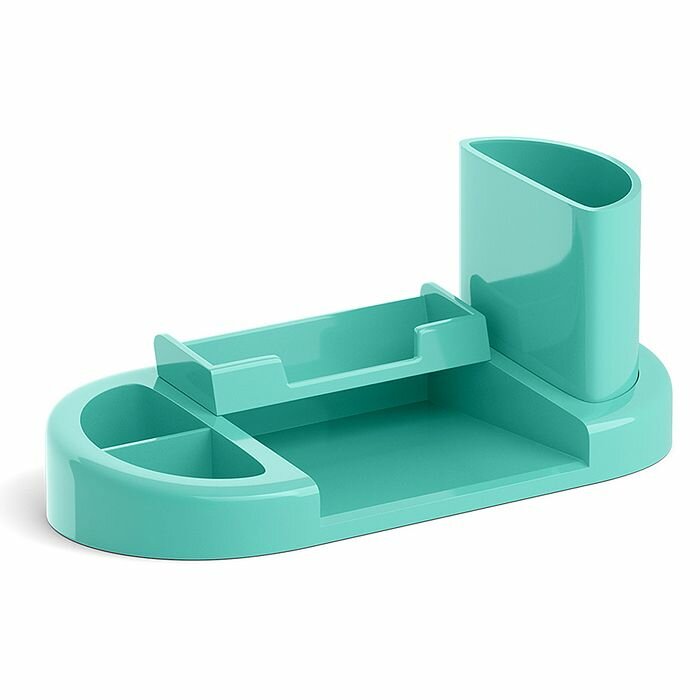 Подставка настольная Erich Krause пластиковая, Harmony, Pastel Mint, мятная