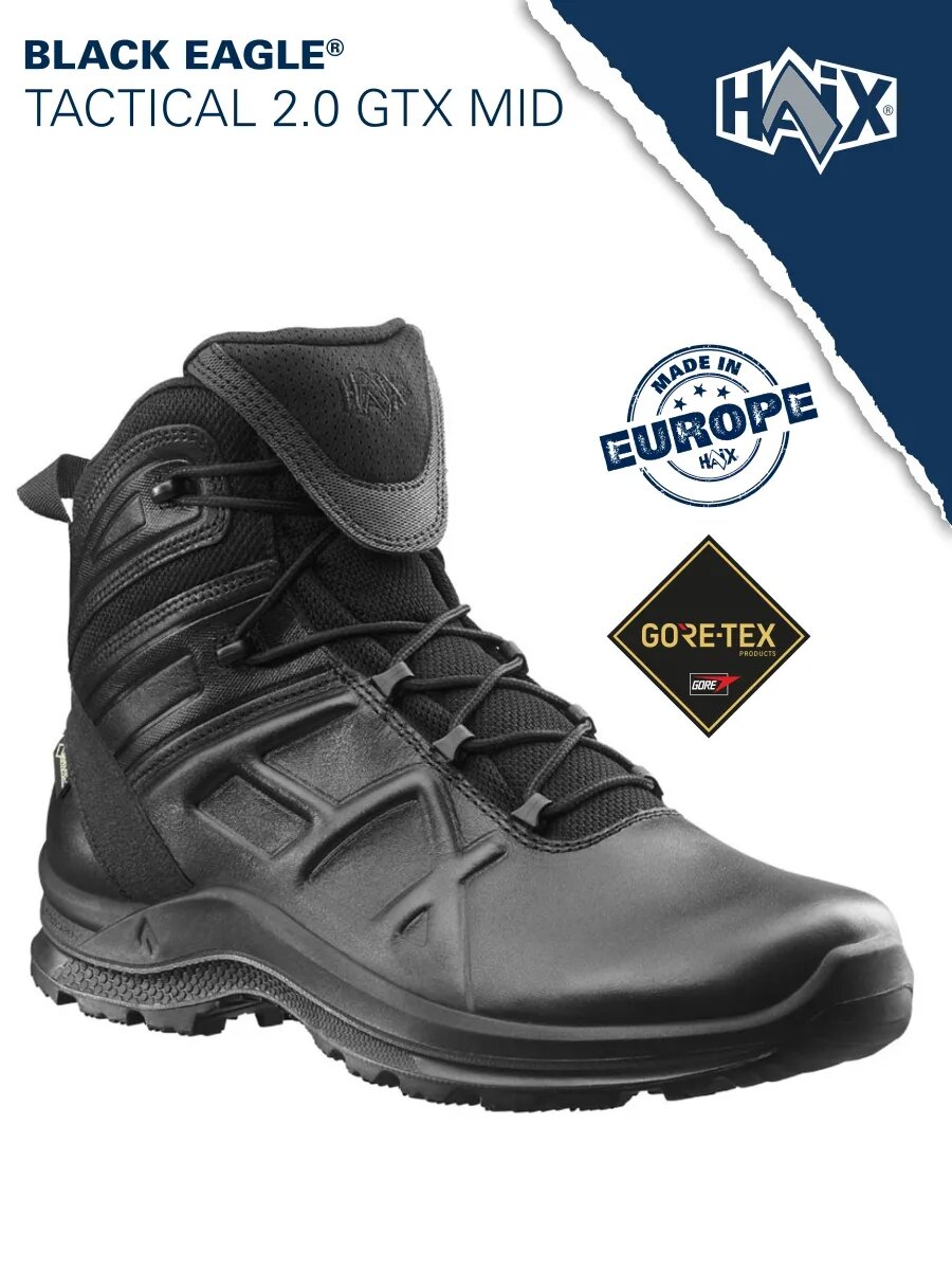 Ботинки "BLACK EAGLE" Tactical 2.0 Mid GTX