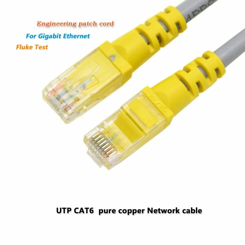 Кабель UTP CAT6 RJ45, сетевые патч-корды, медные провода, линия LAN для маршрутизатора Gigabit Ethernet, ПК, компьютера