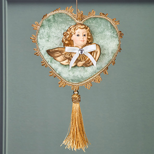 Винтажная елочная игрушка Купидон - Pushkin Polonaise 25 см, подвеска, Winter Deco, 2007450