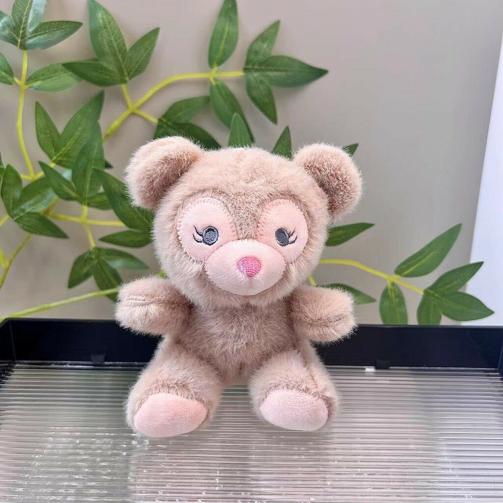 Enchanted duffy bear and friends plush keychain doll with soft filling and vibrant colors for all ages brown