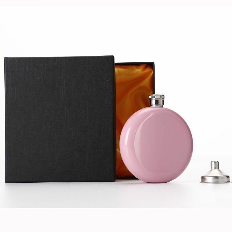 Женская фляга для алкоголя 150 мл. подарочная с воронкой