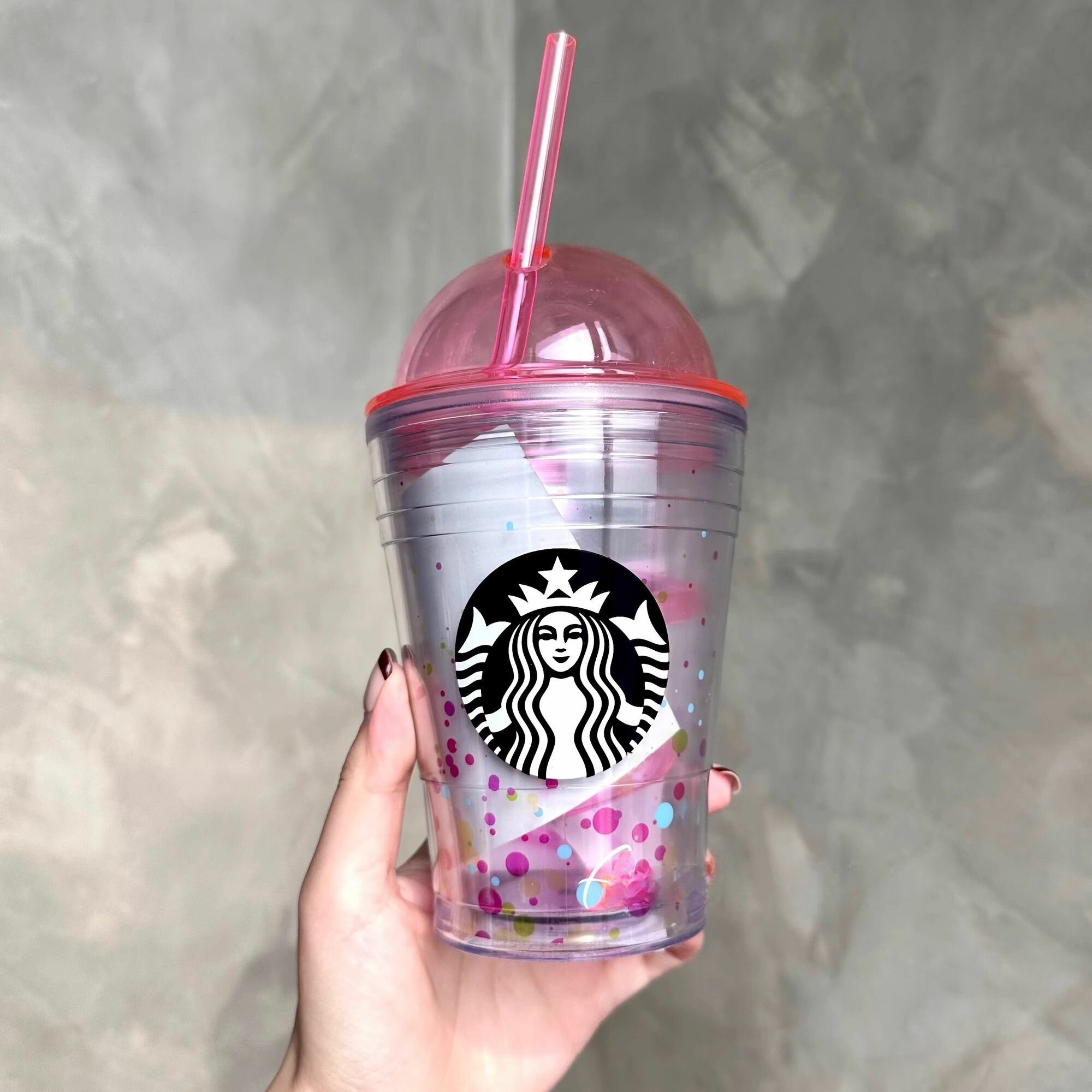 Кружка Starbucks, кружка с двойной соломинкой, подарок на день рождения 355 мл