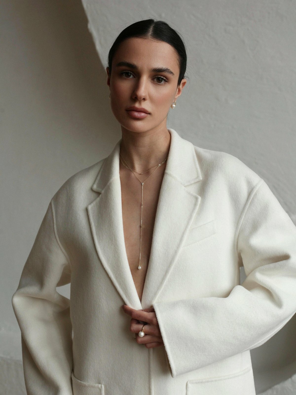 Колье, серебро, 925 проба, золочение, циркон, жемчуг