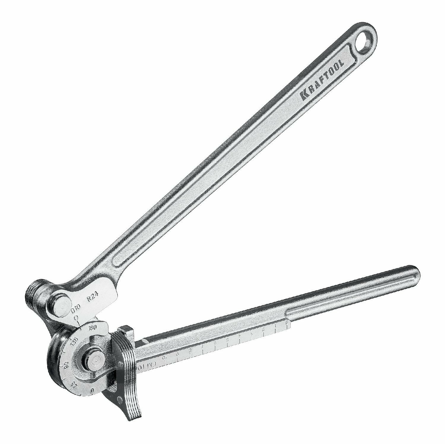 Трубогиб рычажный KRAFTOOL кованый для нержавеющей стали диаметром 10 мм с углом гибки до 180 градусов