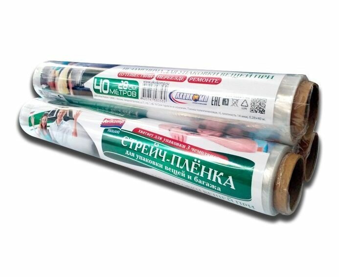 Стрейч пленка Avikomp 40 мх28 см, для багажа