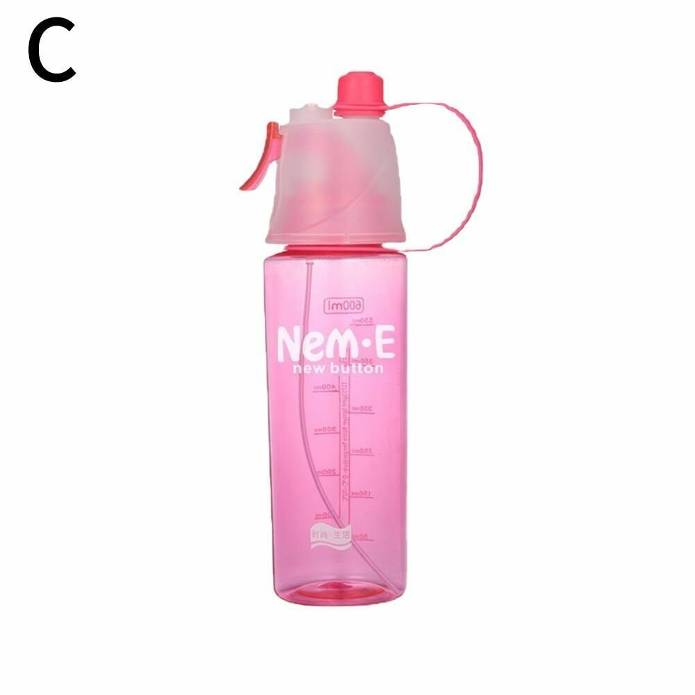 Спортивная бутылка для воды 600 мл, большой объем, бутылка-распылитель для воды