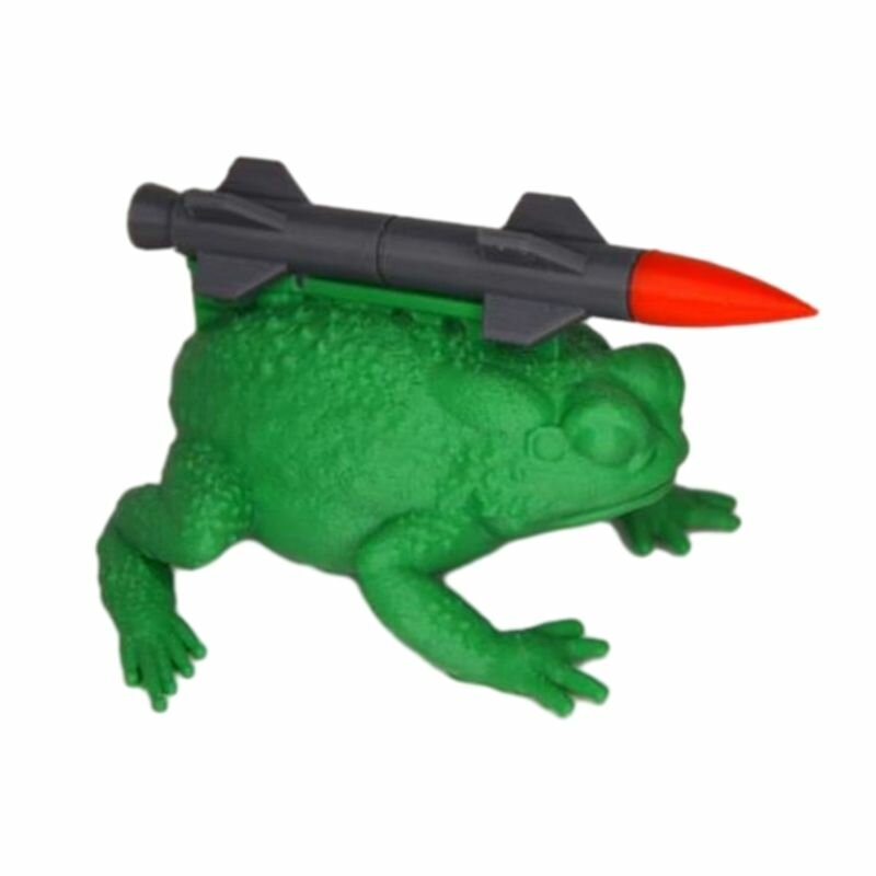 Рождественская подвеска-ракета в виде Жабы