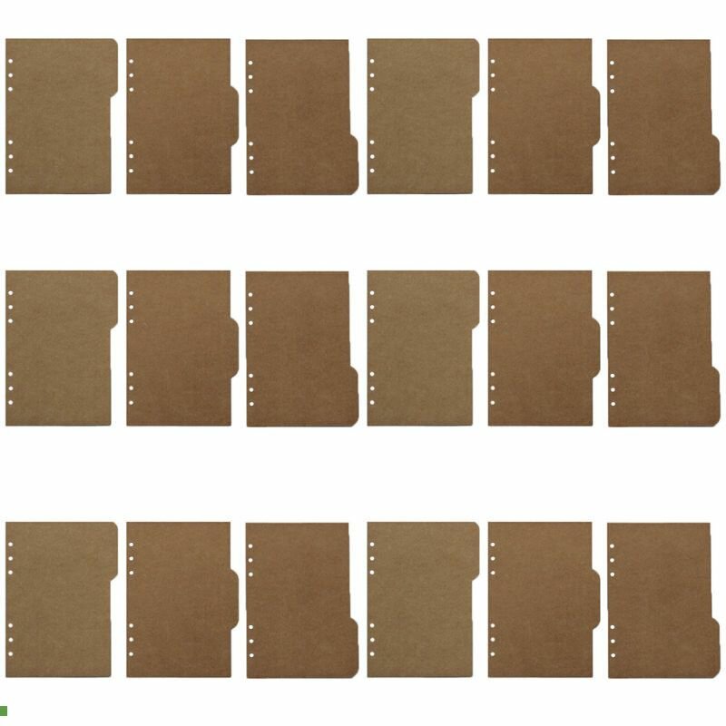 Разделители для папок с вкладышами, индексные страницы, планировщики, разделители, блокноты, крафт-бумага A5 для студентов