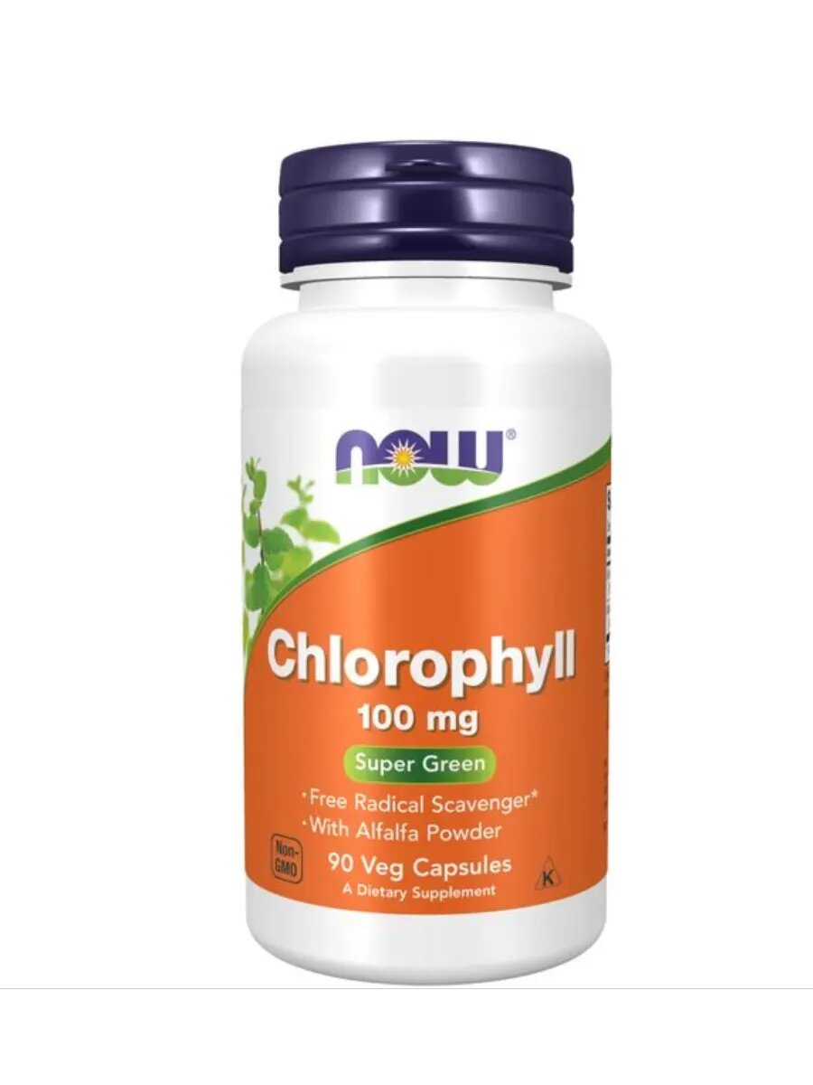 НАУ Хлорофилл Chlorophyll детокс для похудения 100мг 90 капсул
