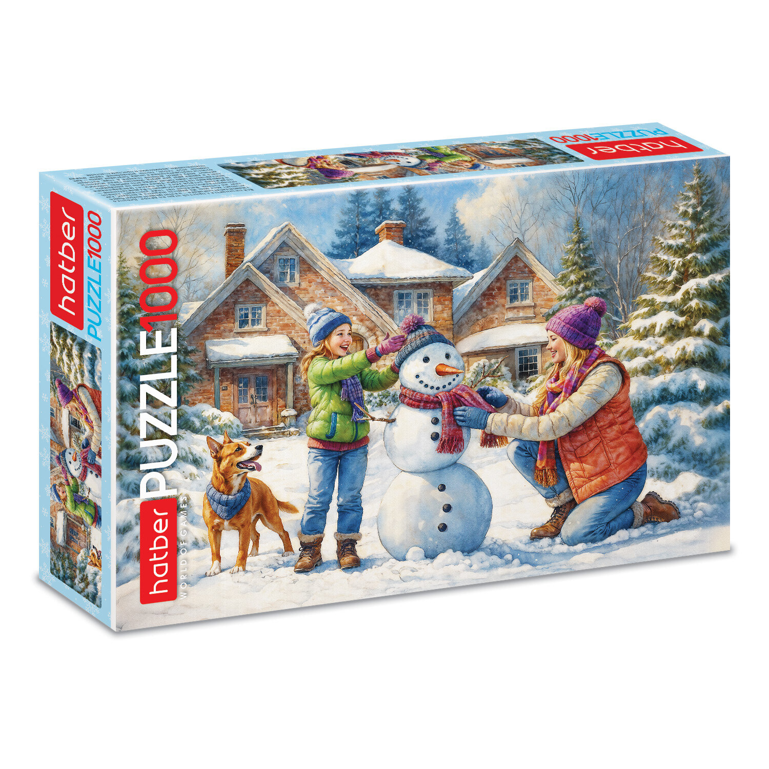 Пазлы 1000 элементов Снеговичок 68х48 см