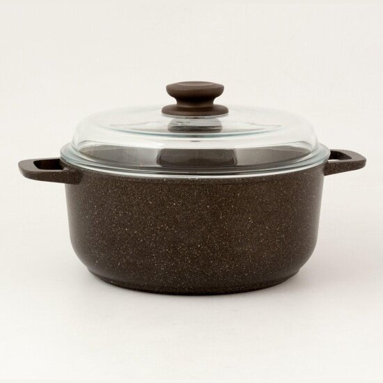 Кастрюля Tima "Мускат" 3 л, 22 см, с крышкой, индукция, алюминий (К308IC)