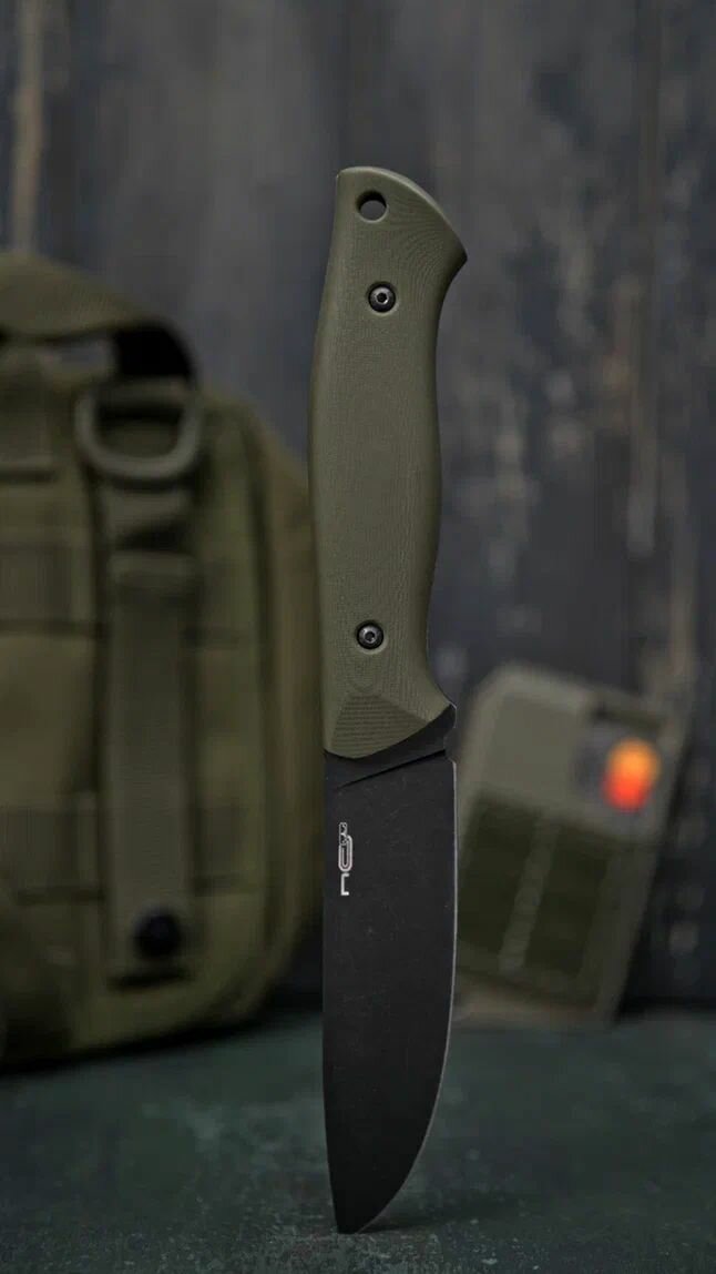 Нож туристический Pride AUS-10 BSW, G10 Olive