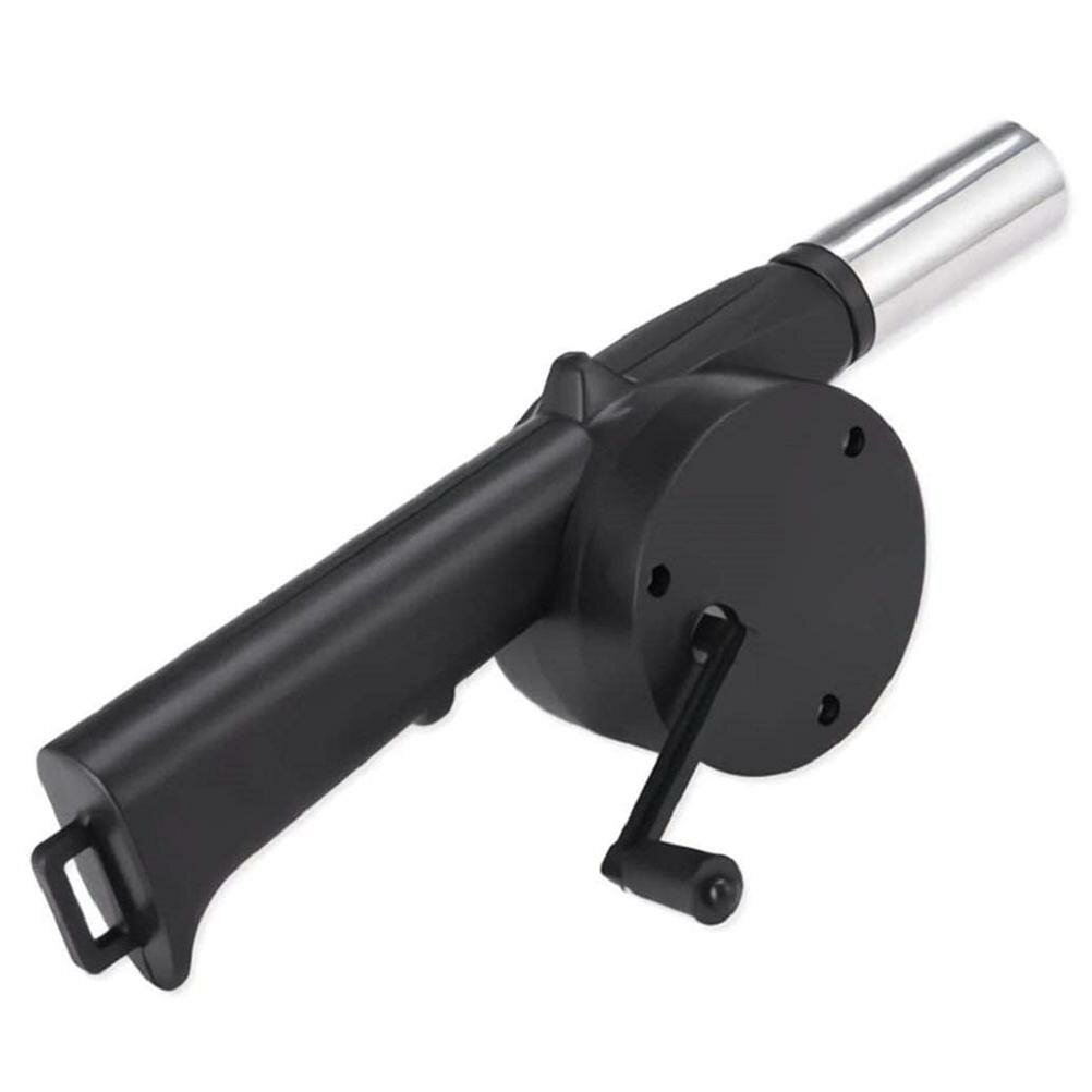 Portable Mini Air Blower 25cm Manual Hand Crank Bellows for Barbecue Fire Outdoor Kitchen Picnic Camping