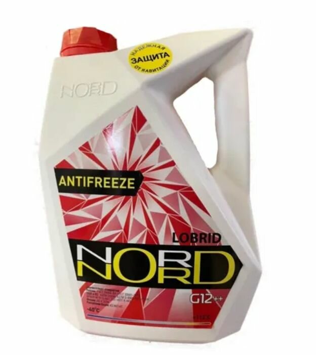 Антифриз nord high quality antifreeze готовый -40c красный 5 кг