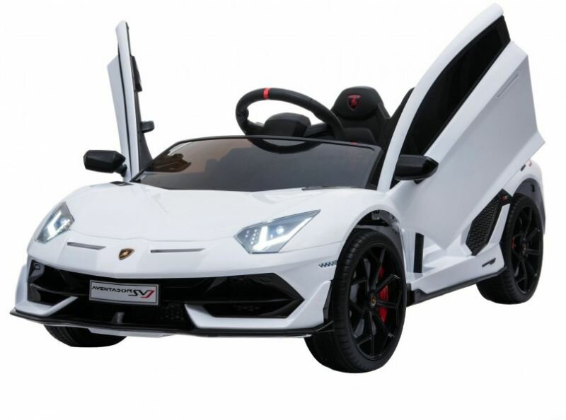 Электромобили, квадроциклы и мотоциклы Harley Bella Детский электромобиль Lamborghini SVJ 12V - WHITE - HL328