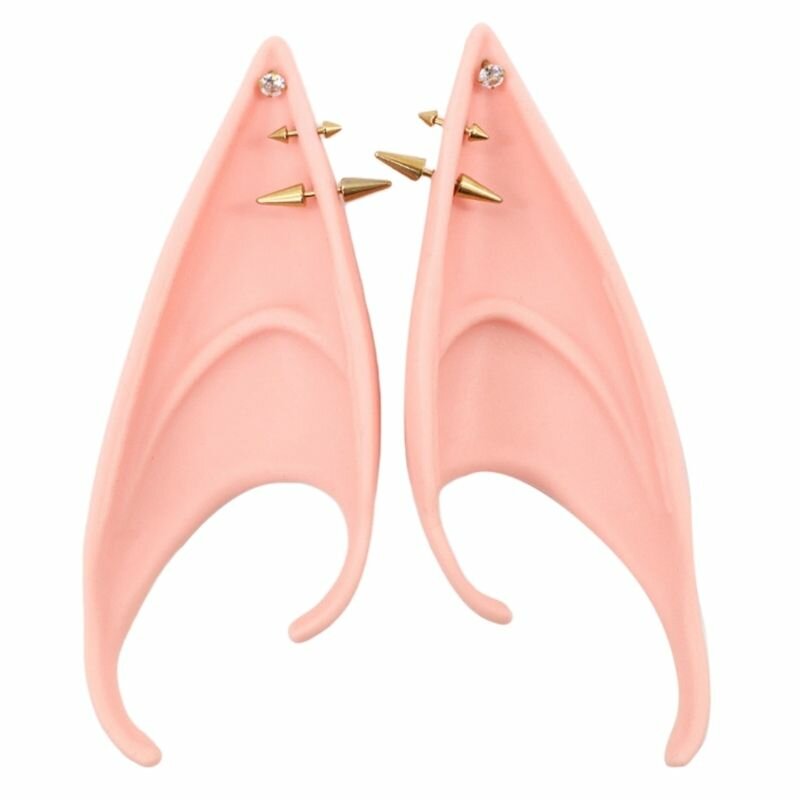 Ушки эльфа для костюмов фей и ангелов, Розовое ухо