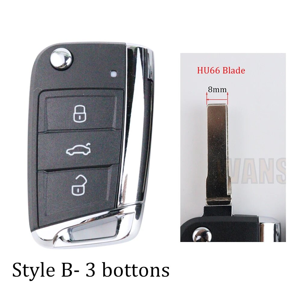 Корпус ключа VW Skoda Seat Style B-3BT-HU66