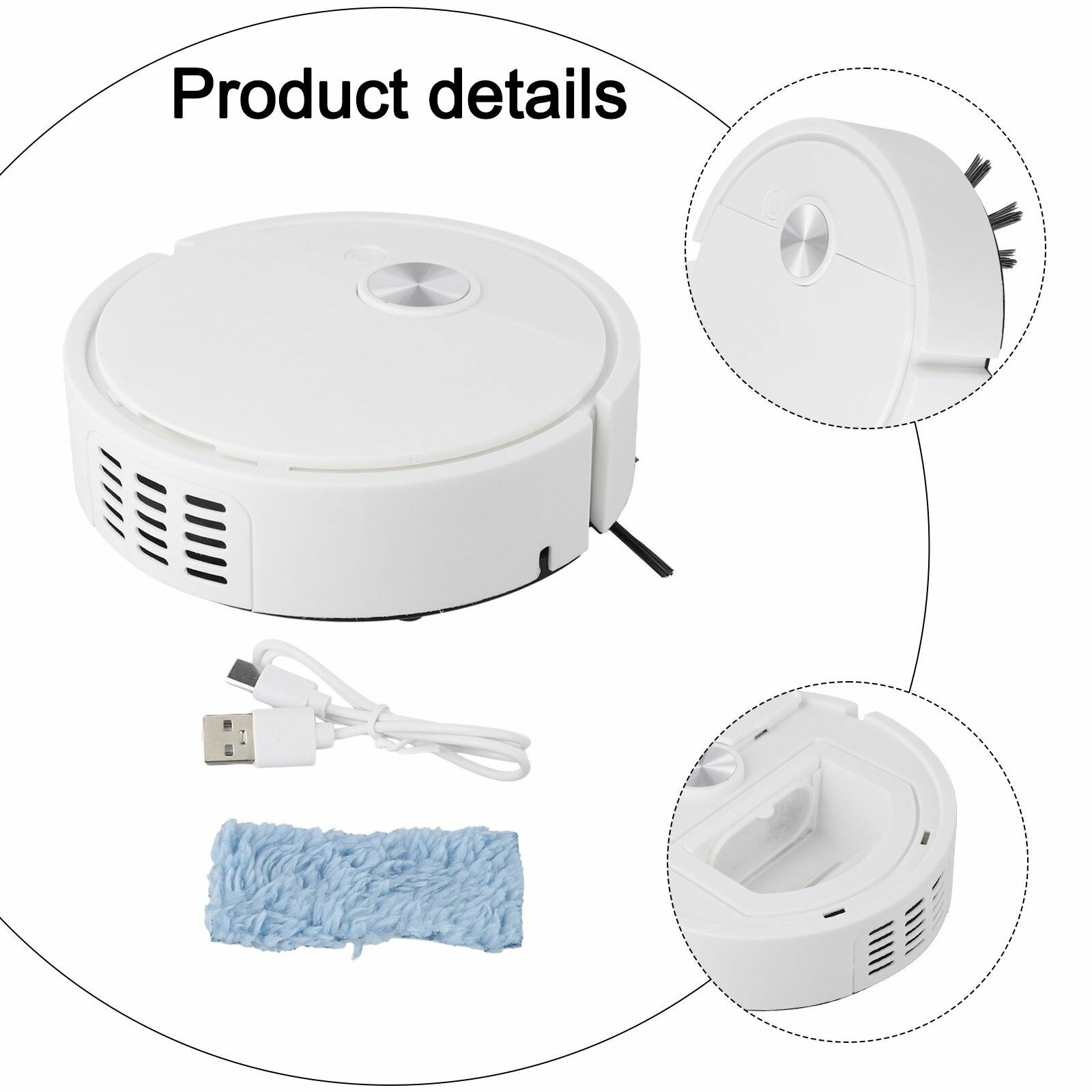 Робот-пылесос 3 в 1 для подметания и влажной уборки полов smart sweeping robot