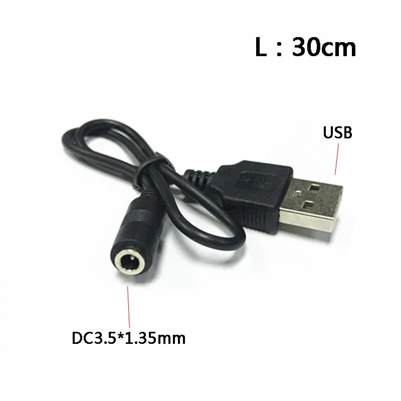 DC 3,5X1,35 мм Женский к USB 2,0 A Мужской Разъем Кабель питания адаптер Новый DC3.5 * 1,35 мм