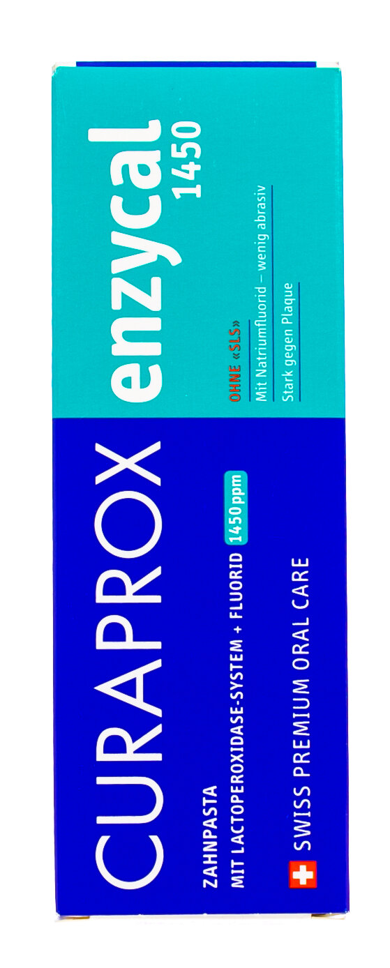 Паста зубная CURAPROX enzycal 1450ppm содержание фторидов менее 0,15%, 75 мл