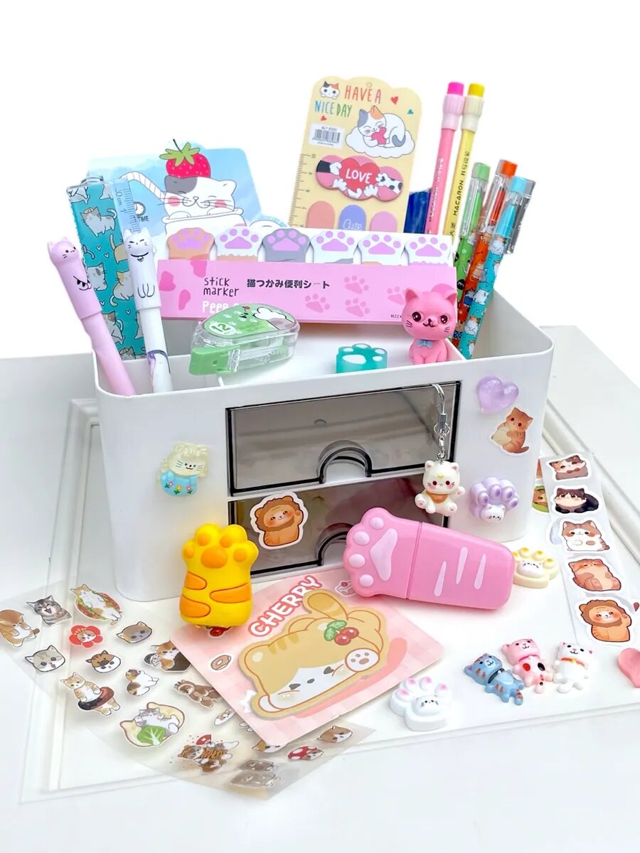 Органайзер подставка с набором канцелярии