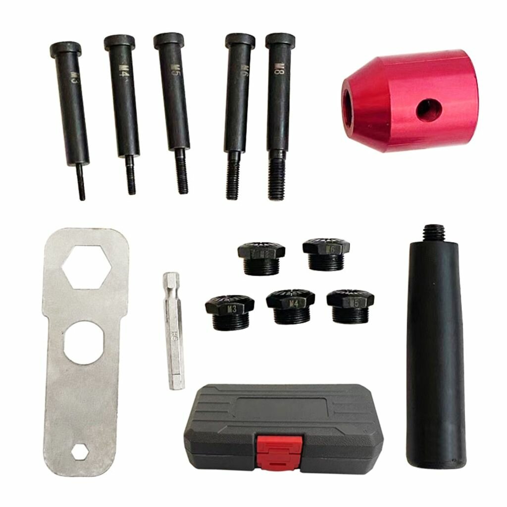 Принадлежности для инструментов, Электрическая заклепочная машина, переходник для алюминиевых заклепок, 1 набор