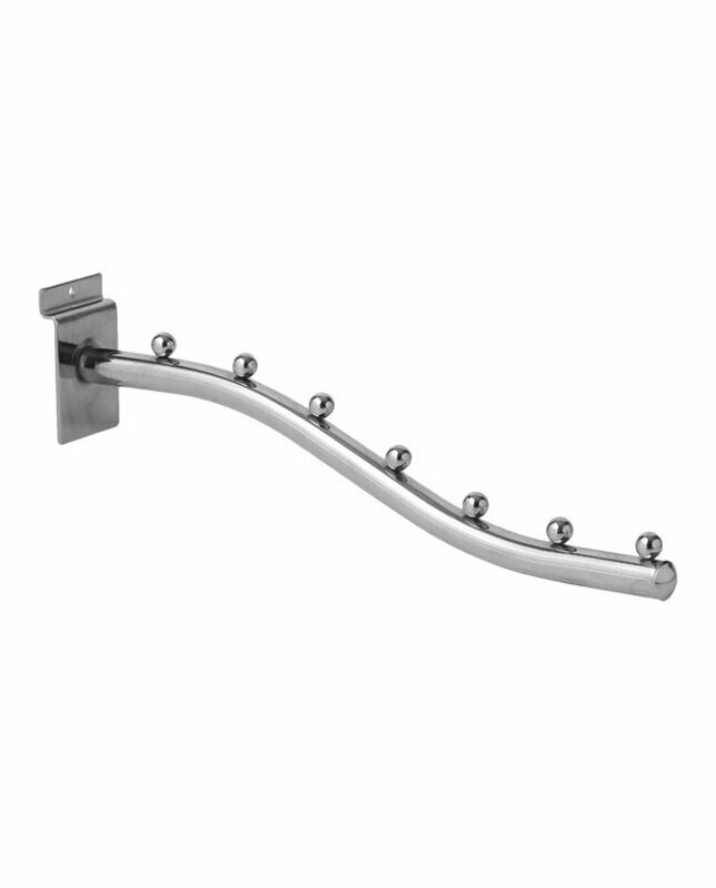 Кронштейн на экономпанель изогнутый с 7-ю шариками, d-19 мм, длиной 340 мм.- 5 шт.