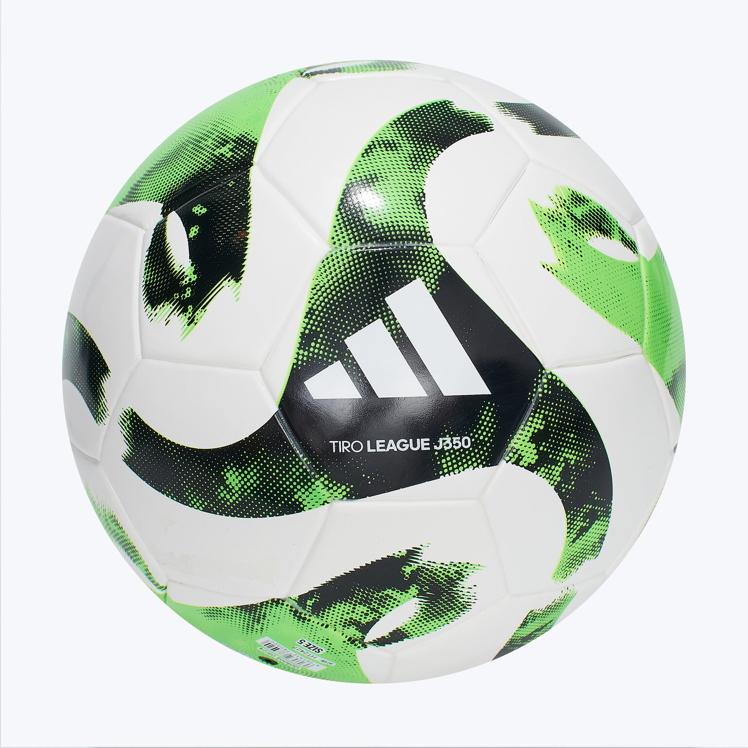 Облегченный футбольный мяч Adidas Tiro LGE J350 HT2427, размер 5, Белый - Зеленый
