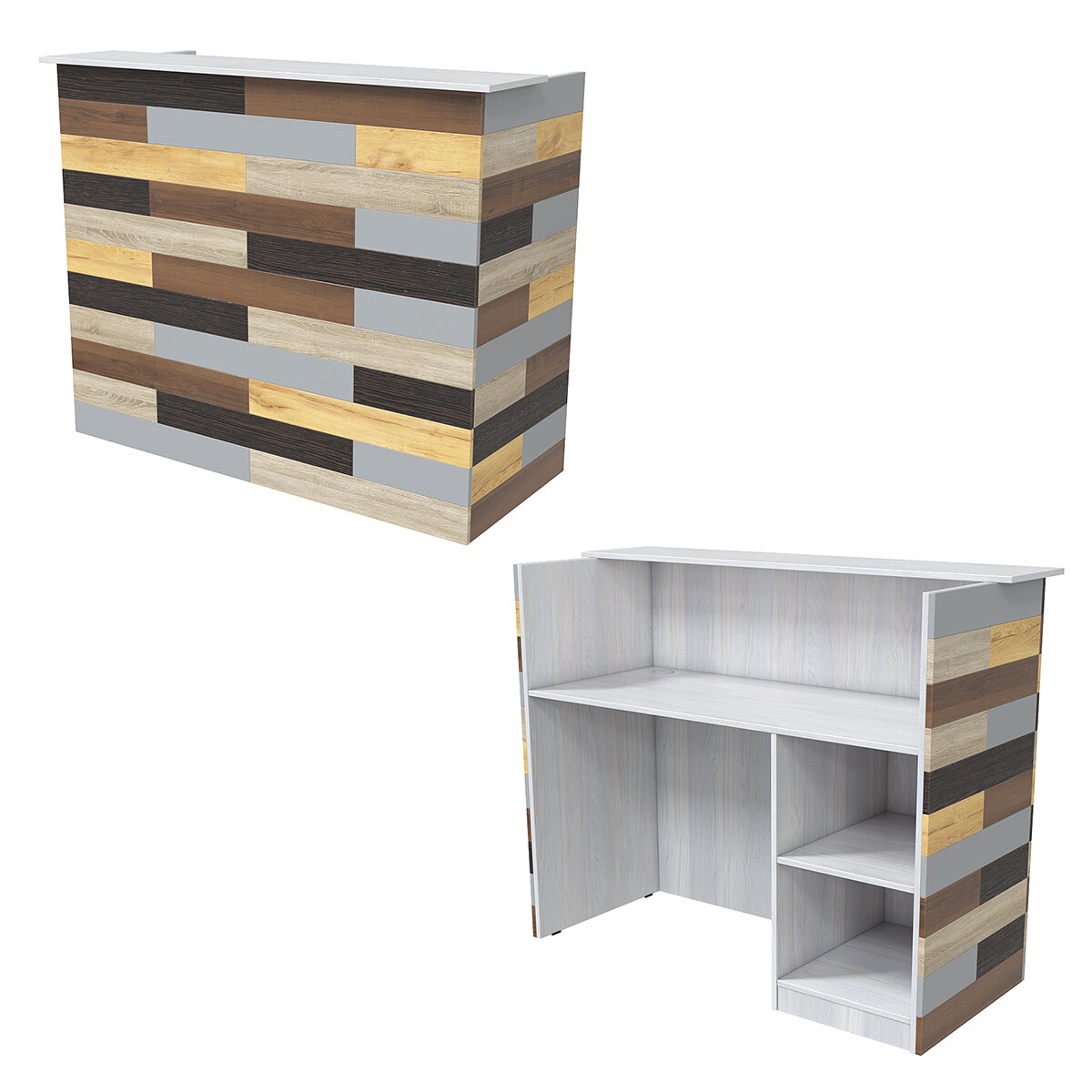 Ресепшн "Мозаика" №41, Ясень Анкор светлый - U31104. Производитель товара - компания Westcom.