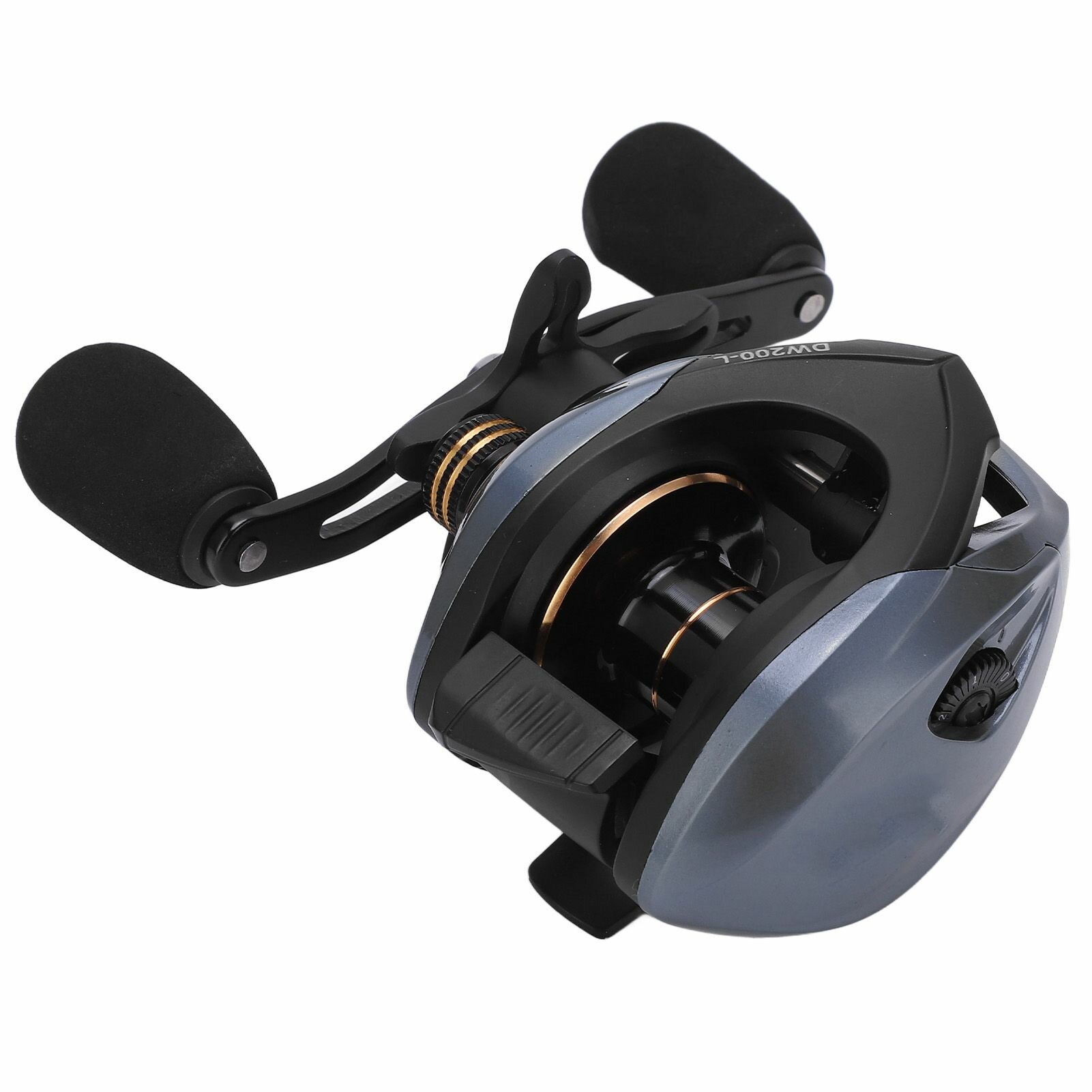 DW200 Катушки для приманки, металлические 18 + 1BB, 7,2:1, высокоскоростное передаточное число, двойной тормоз, рыболовные катушки для приманки (левая рука)