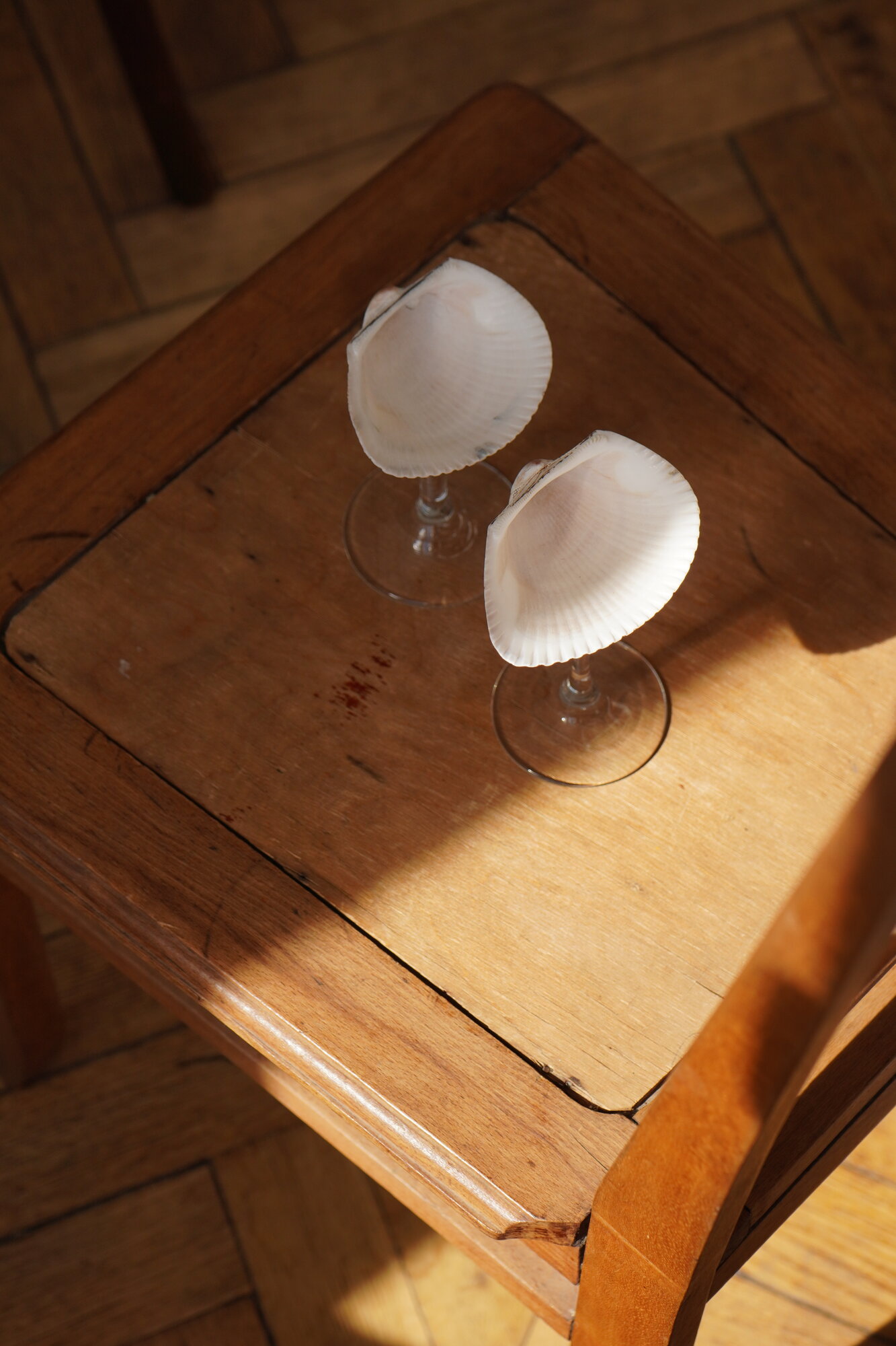 Набор из 4 бокалов "Noble compagnia ", ручная работа, стекло, цвет серый, 100мл