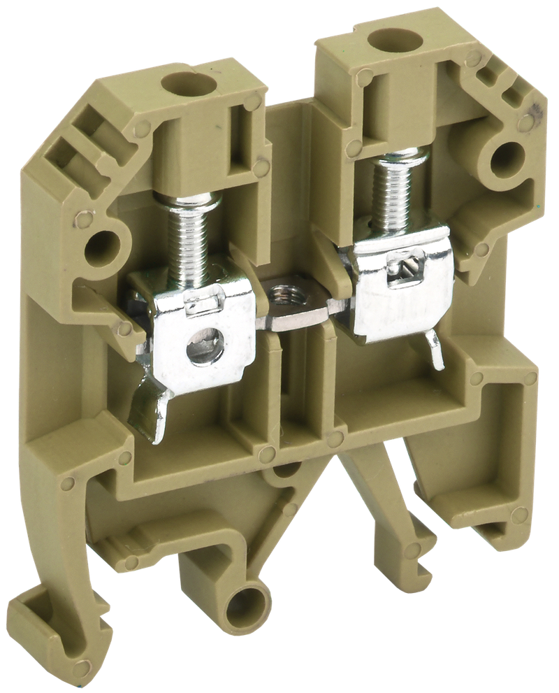 Клемма для проводов IEK / ИЭК КВИ-4мм2 винтовая, корпус огнестойкий полиамид, желтый, 45.7х6.5мм, 1шт. / зажим