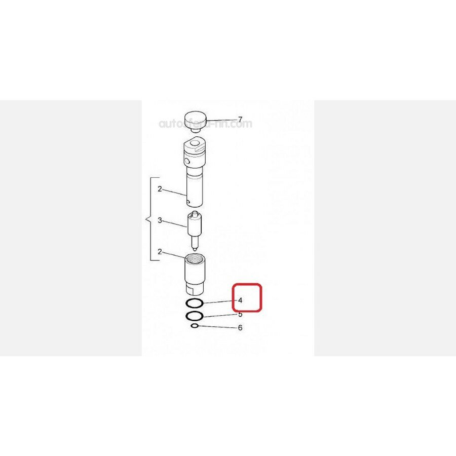 RENAULT 5010284798 Кольцо уплотнительное форсунки 18.5*1.8 RVI [ORG]