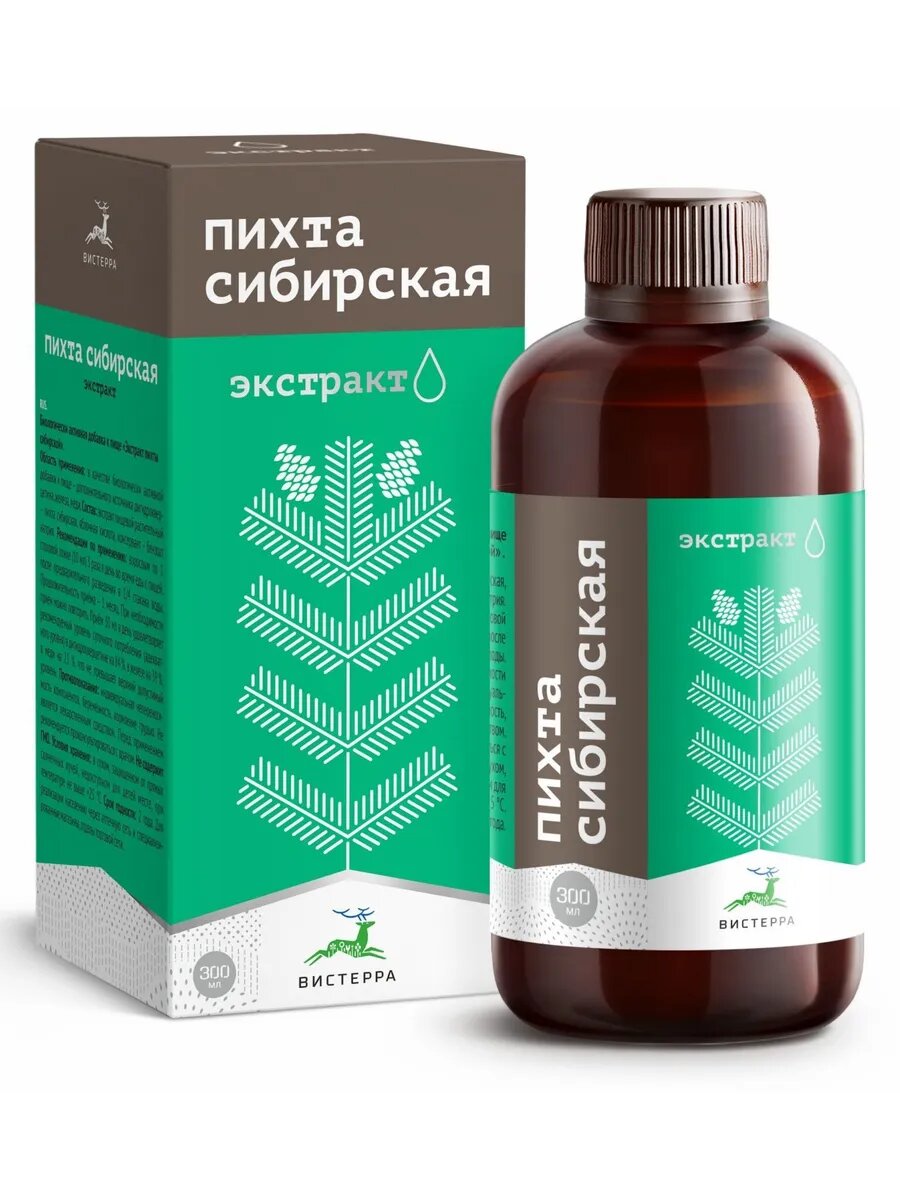 Экстракт Пихты сибирской без подсластителей Вистерра 300мл