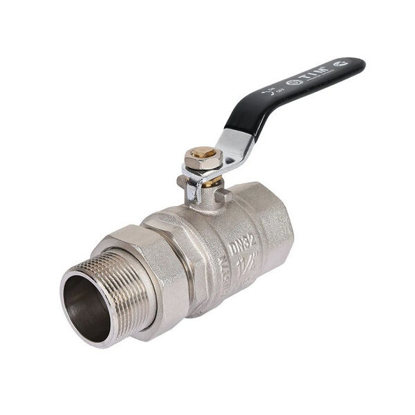 Кран шаровой 1 1/4 с американкой гш ручка усиленный TIM