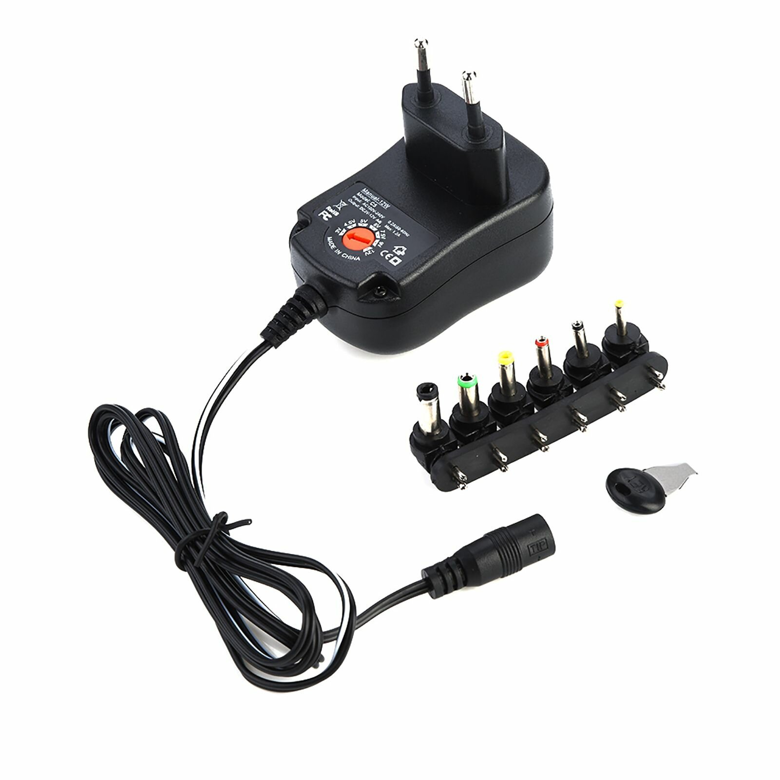 Блок питания с регулируемым напряжением 12 Вт, 3-12 В постоянного тока, 1,2 А, выходной адаптер для электронных проектов DIY