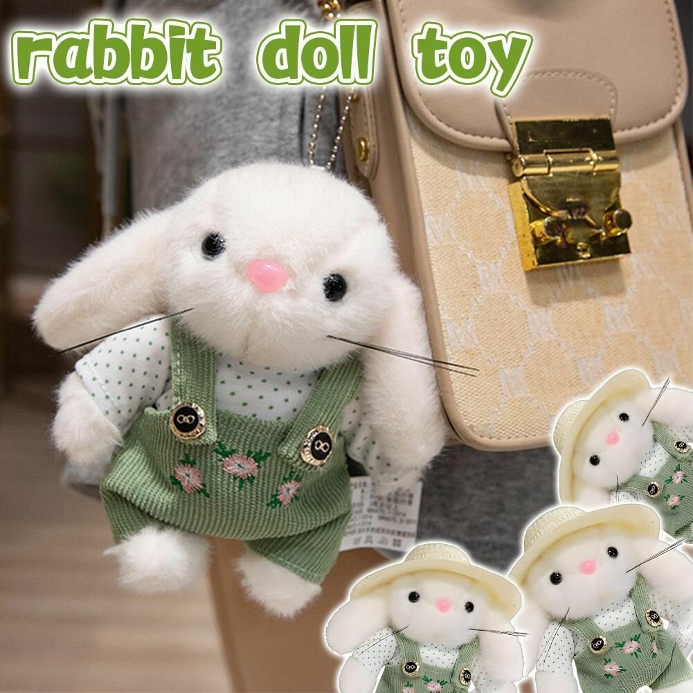 Милый садовник кролик Kawaii Милая плюшевая игрушка-кролик-фермер