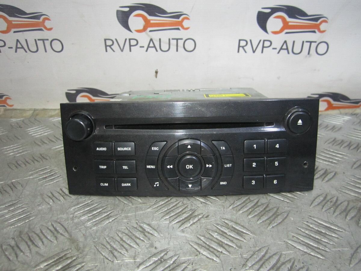 Магнитола штатная Peugeot 407 1.8 2004-2009 9659143077