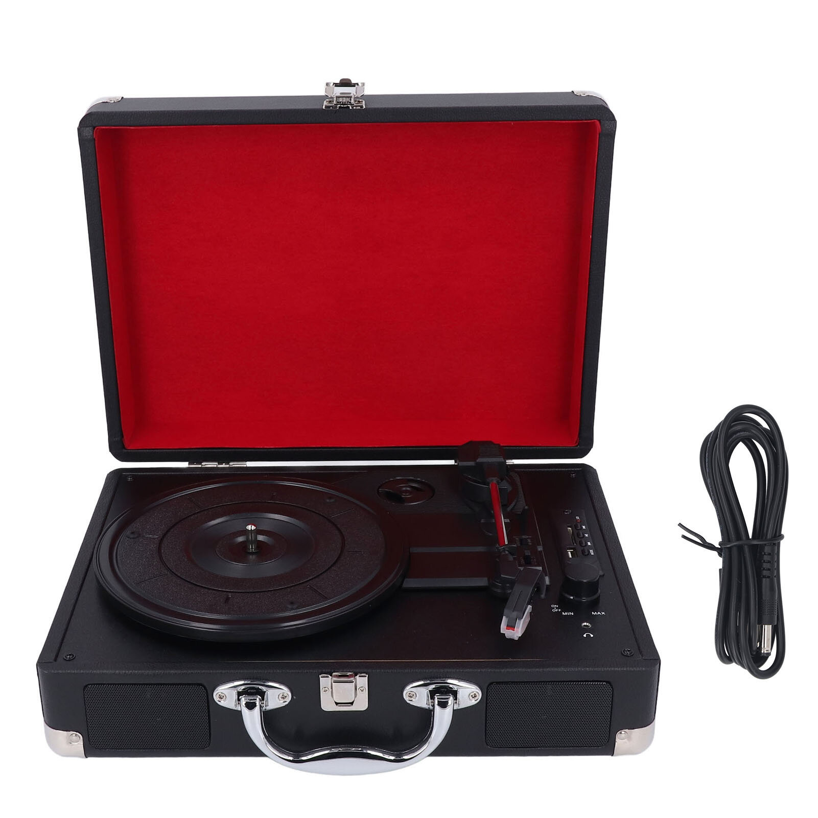Vintage BT Record Player Retro Turntable проигрыватель USB 33 45 78 RPM Record Игрок с динамиками для развлечений и домашнего украшения