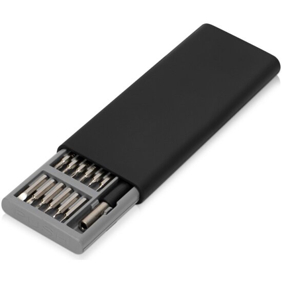 Отвертка Oasis "Bits" с набором из 24 насадок, черный (473407)