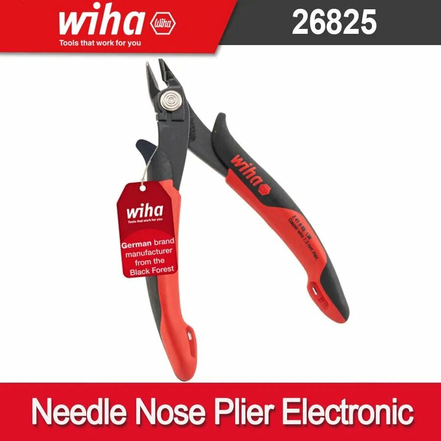 Wiha 26825 Кусачки бокорезы, Кусачки для провода /Зажимы-плоскогубцы для электроники,138 дюйма
