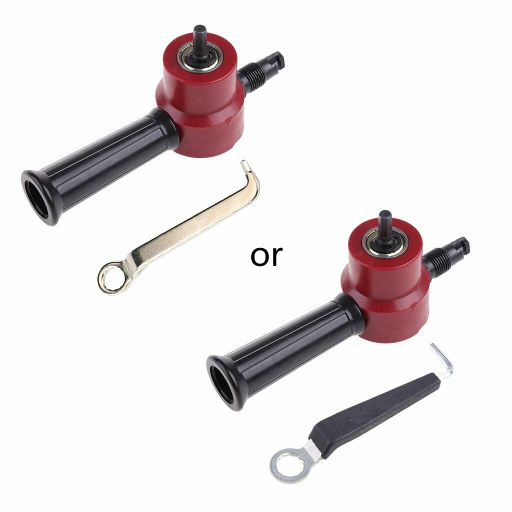 Двойная головка для вырубной пилы для листового металла, регулируемая на 360 градусов насадка для сверла с дополнительным пуансоном, свободная резка