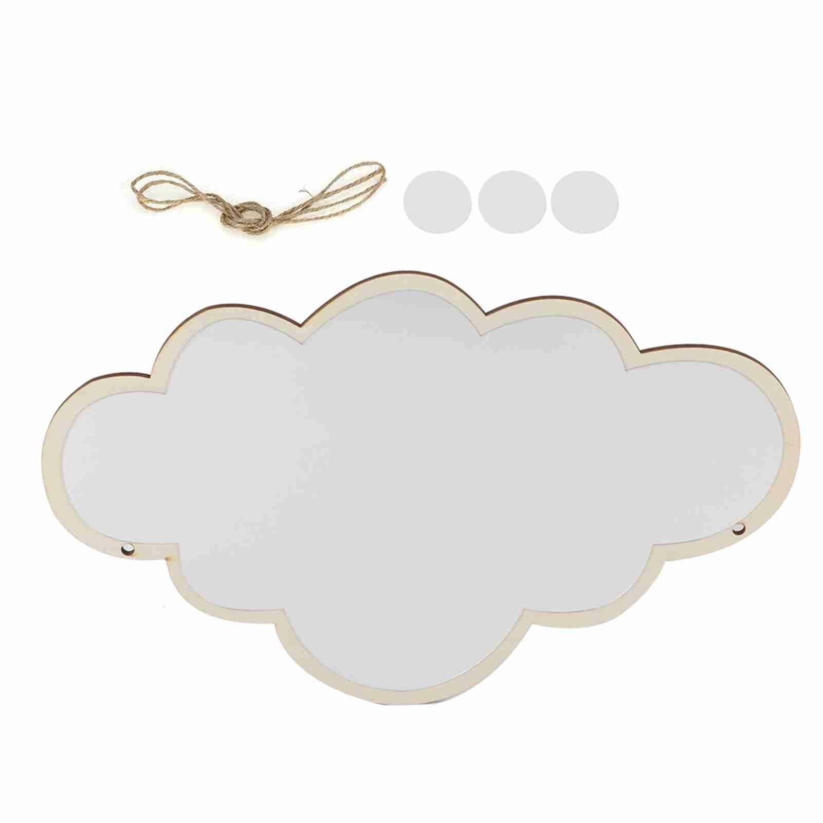 Акриловая наклейка на стену с зеркалом для детской комнаты, скандинавский декоративный рисунок в виде облаков для декора детской спальни