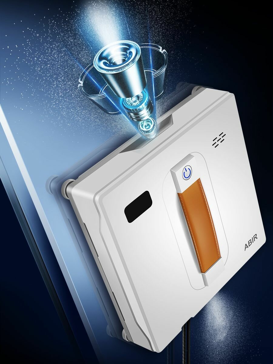 Робот-мойщик окон ABIR WD8, Двойное распыление воды, Интеллектуальная память, Высоковакуумное всасывание, Лазерный датчик, Домашний робот для мытья стекол, управление приложением