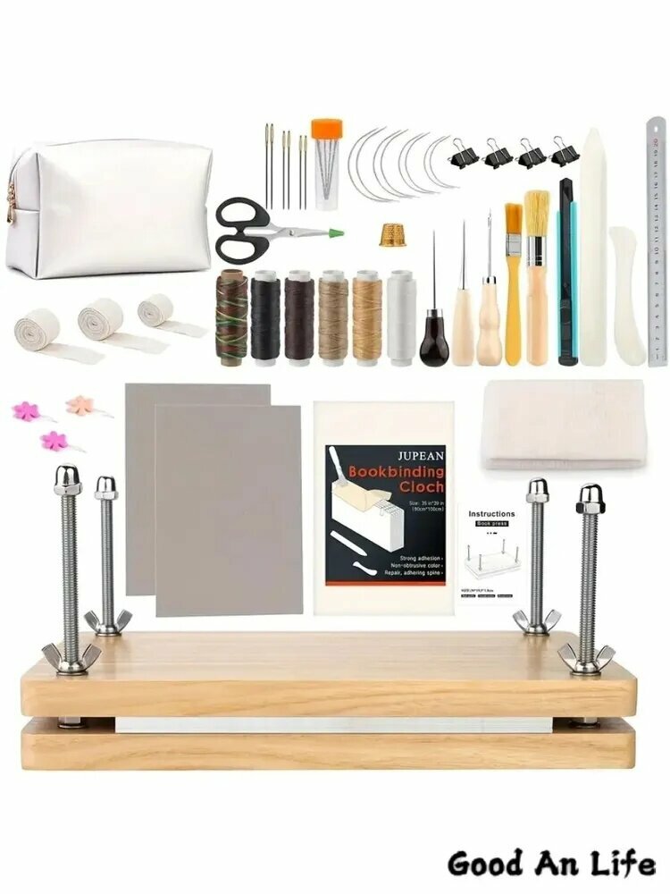 Набор для ремонта книг и переплетов, инструмент для прижима книг, инструмент для переплетных материалов,35 шт.