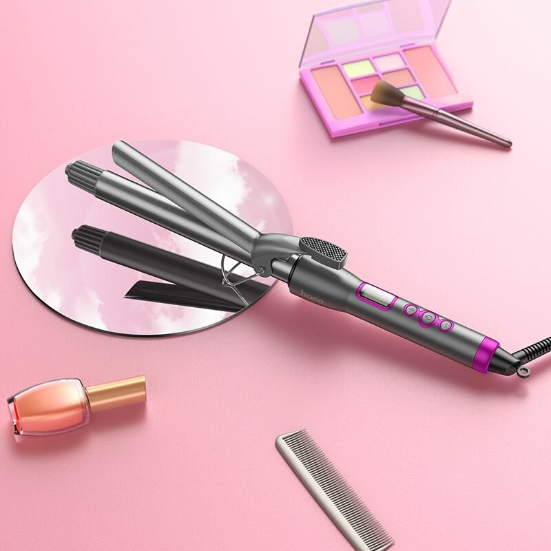 Плойка для завивки волос HOCO LCD-дисплей, 6 уровней регулировки температуры