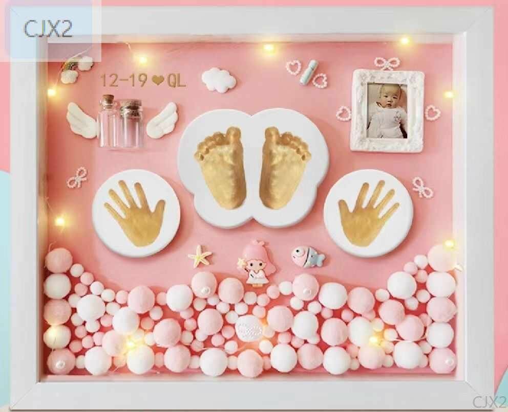 Набор для 3Д слепков ручек и ножек базовый подарок на рождение-CJX2