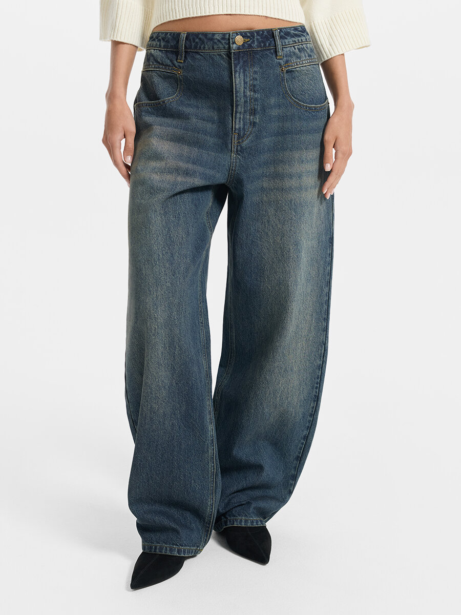 Джинсы багги 